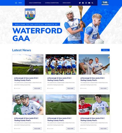 Waterford GAA website gets a Makeover - SportLoMo